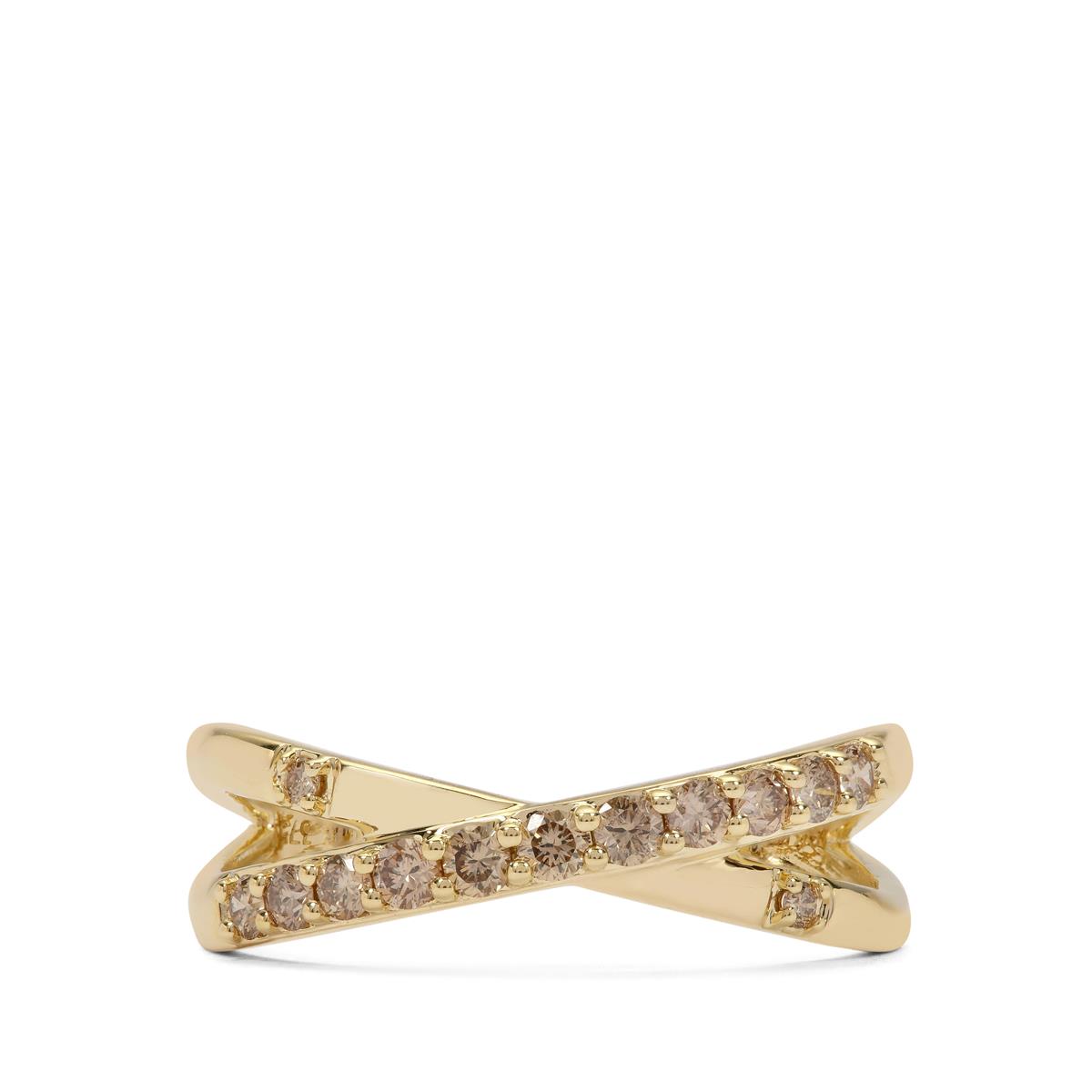 Argyle Champagne Diamonds Ring in 9K Gold 0.34cts | Gemporia