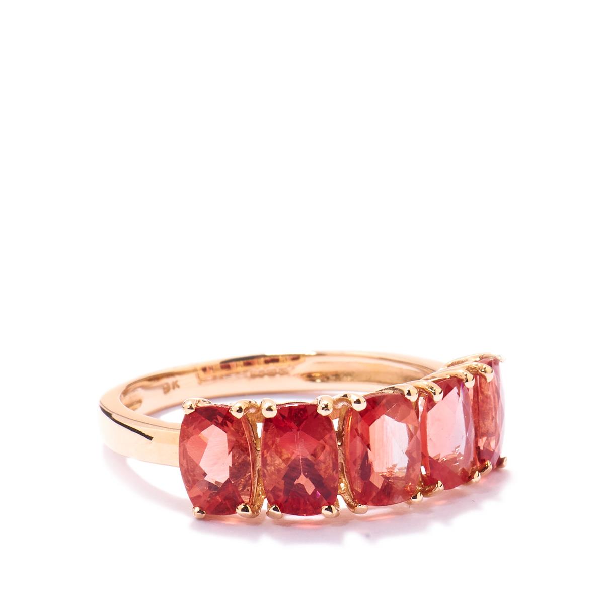 Mongolian Andesine Ring in 9k Gold 2.22cts | Gemporia