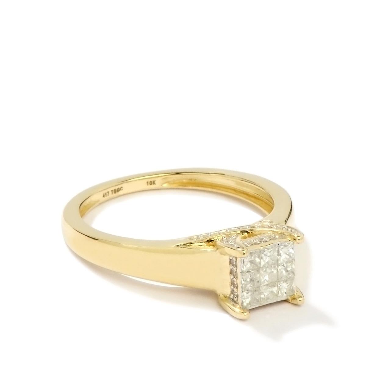 1/2ct Certified Diamond 9K Gold Ring | Gemporia