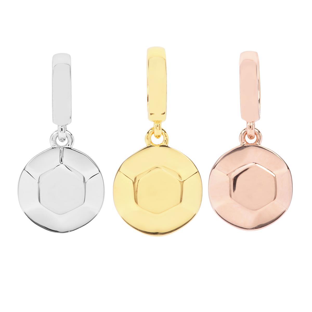 Round Solid Kama Charm in Sterling Silver | Gemporia