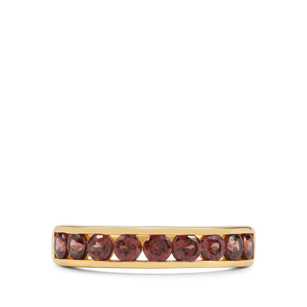 Tanzanian Red Zircon Ring in 9K Gold 1.61cts | Gemporia