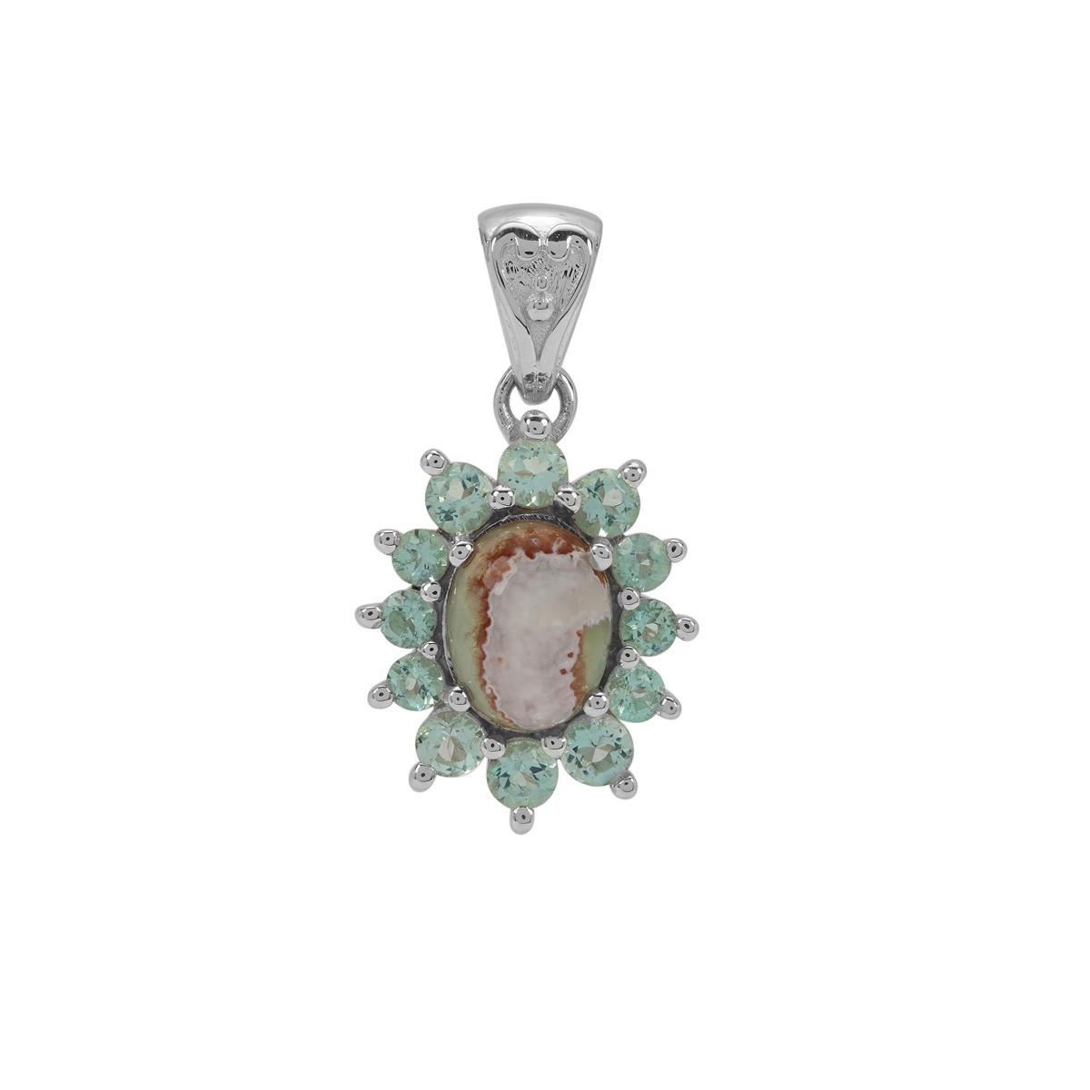 Aquaprase™ Pendant with Aquaiba™ Beryl in Sterling Silver 2.70cts ...