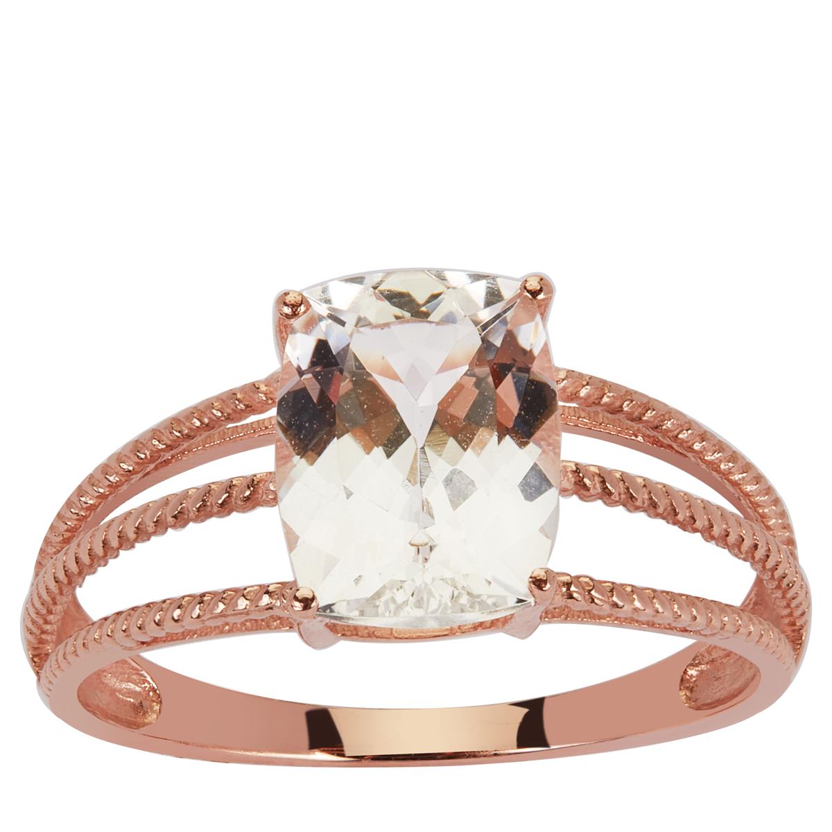Danburite Ring in 9K Rose Gold 2.24cts | Gemporia