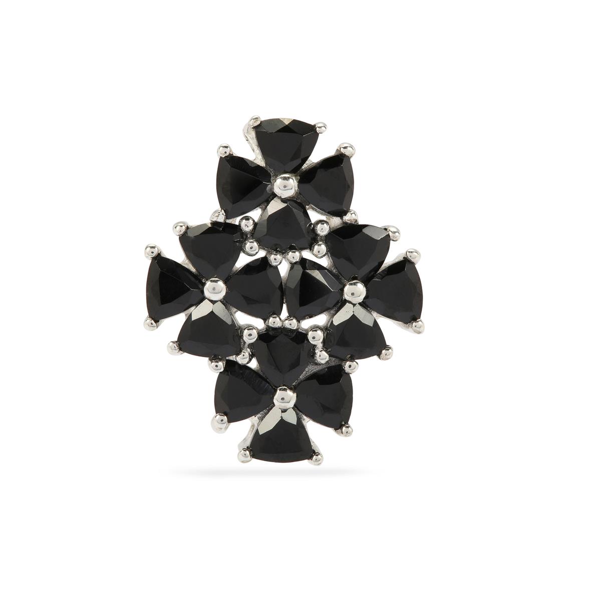 Black Spinel Pendant in Sterling Silver 2.55cts | Gemporia