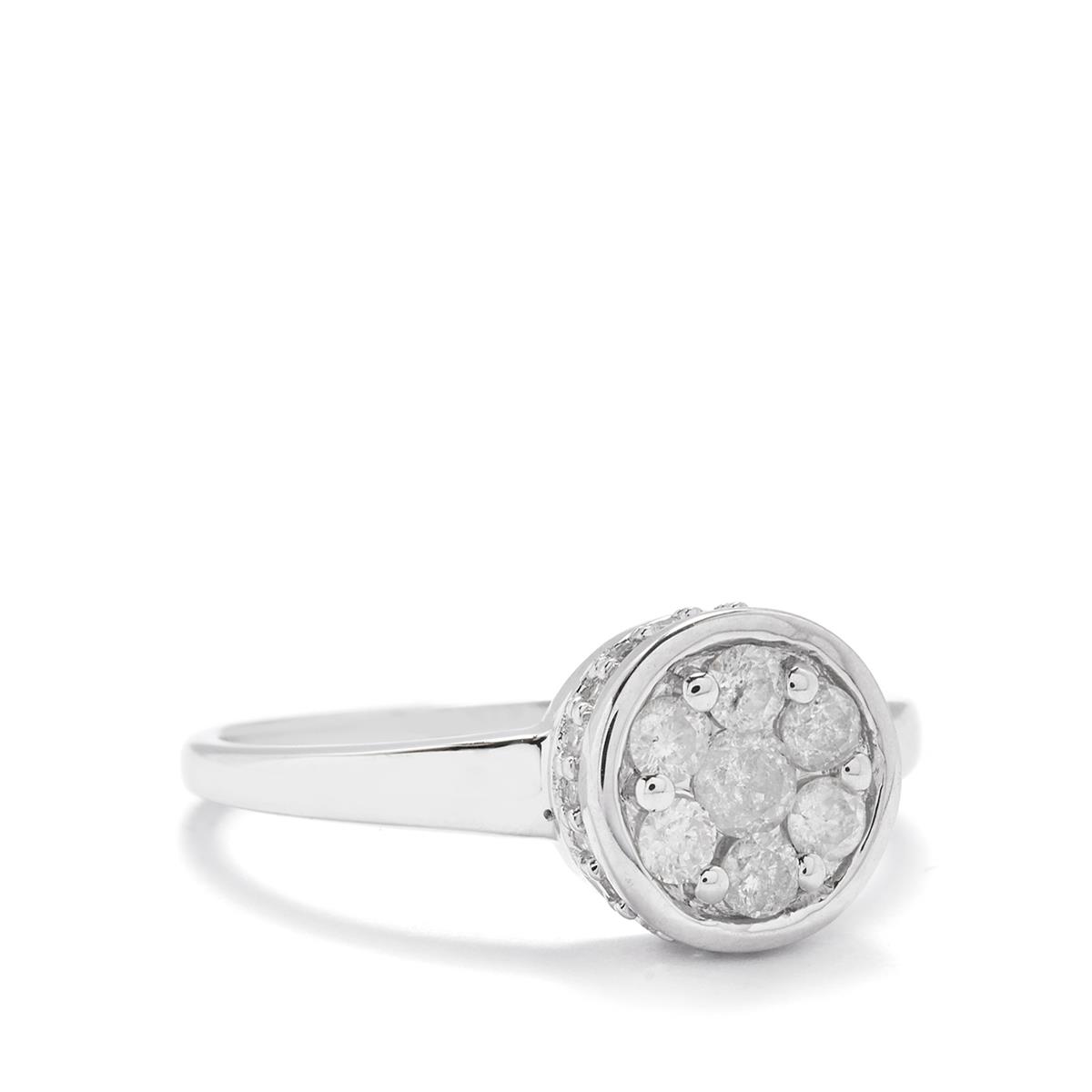 1/2ct Certified Diamond 9K White Gold Tomas Rae Ring | Gemporia