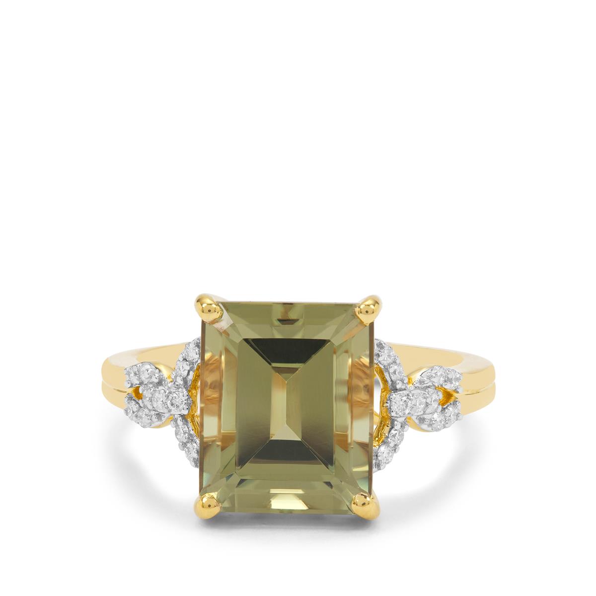Csarite® Ring with Diamonds in 18K Gold 5.95cts | Gemporia