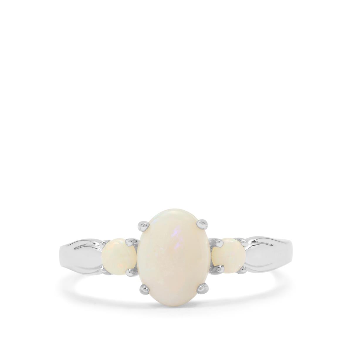 Coober Pedy Opal Ring in Sterling Silver 0.85ct | Gemporia
