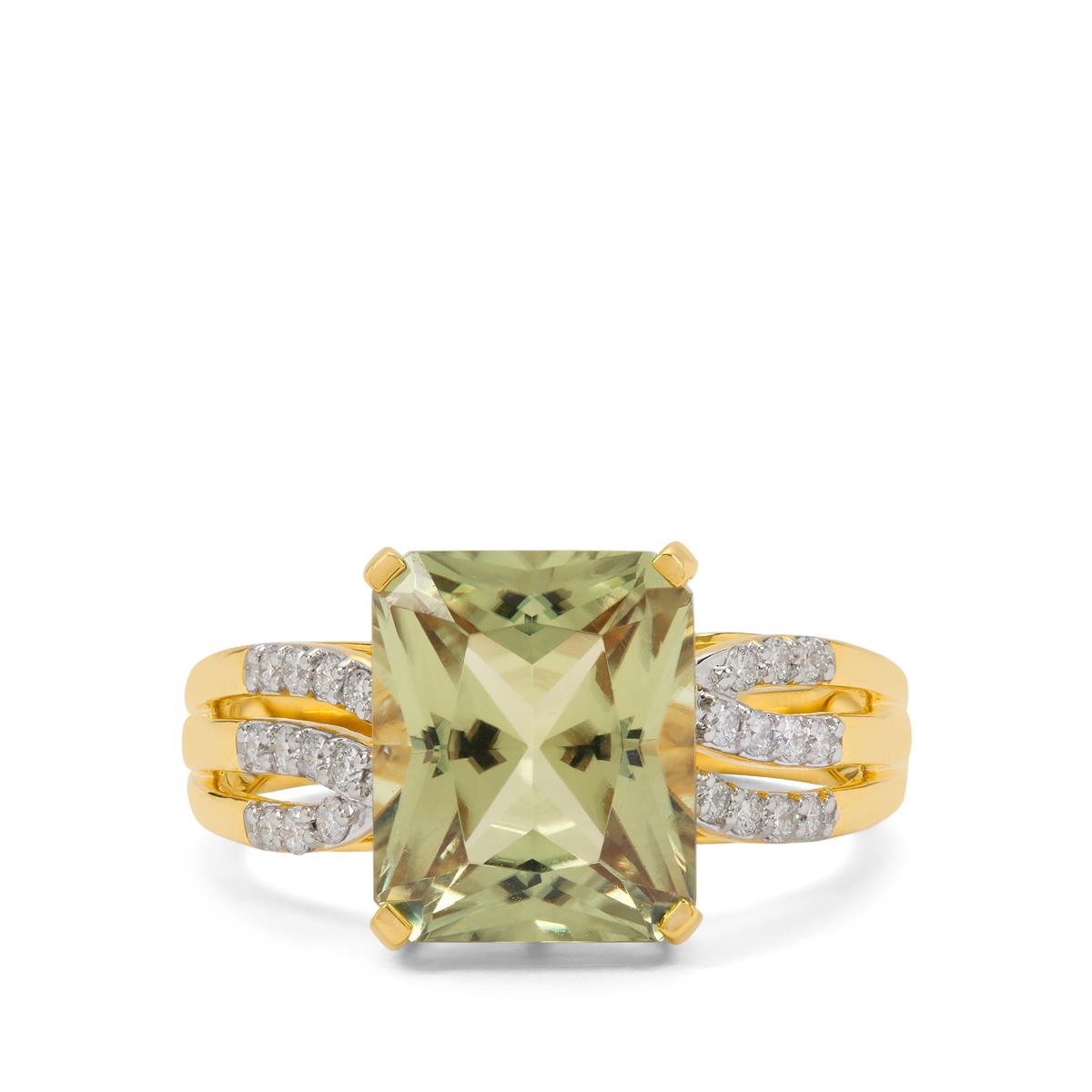 Csarite® Ring with Diamonds in 18K Gold 5.30cts | Gemporia
