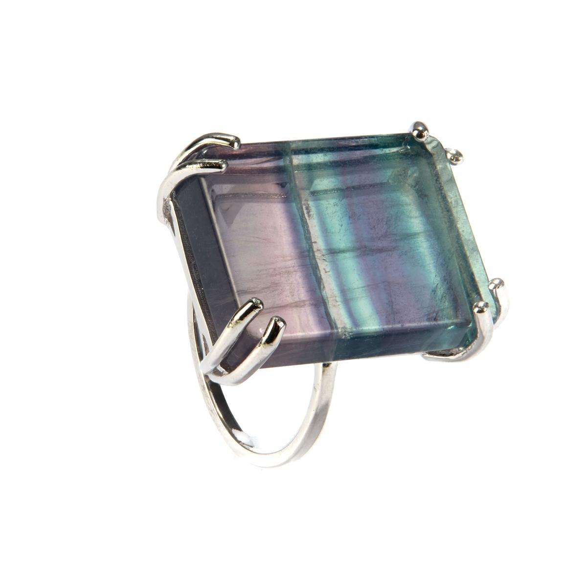 Zebra Fluorite Ring in Sterling Silver 17.25cts | Gemporia