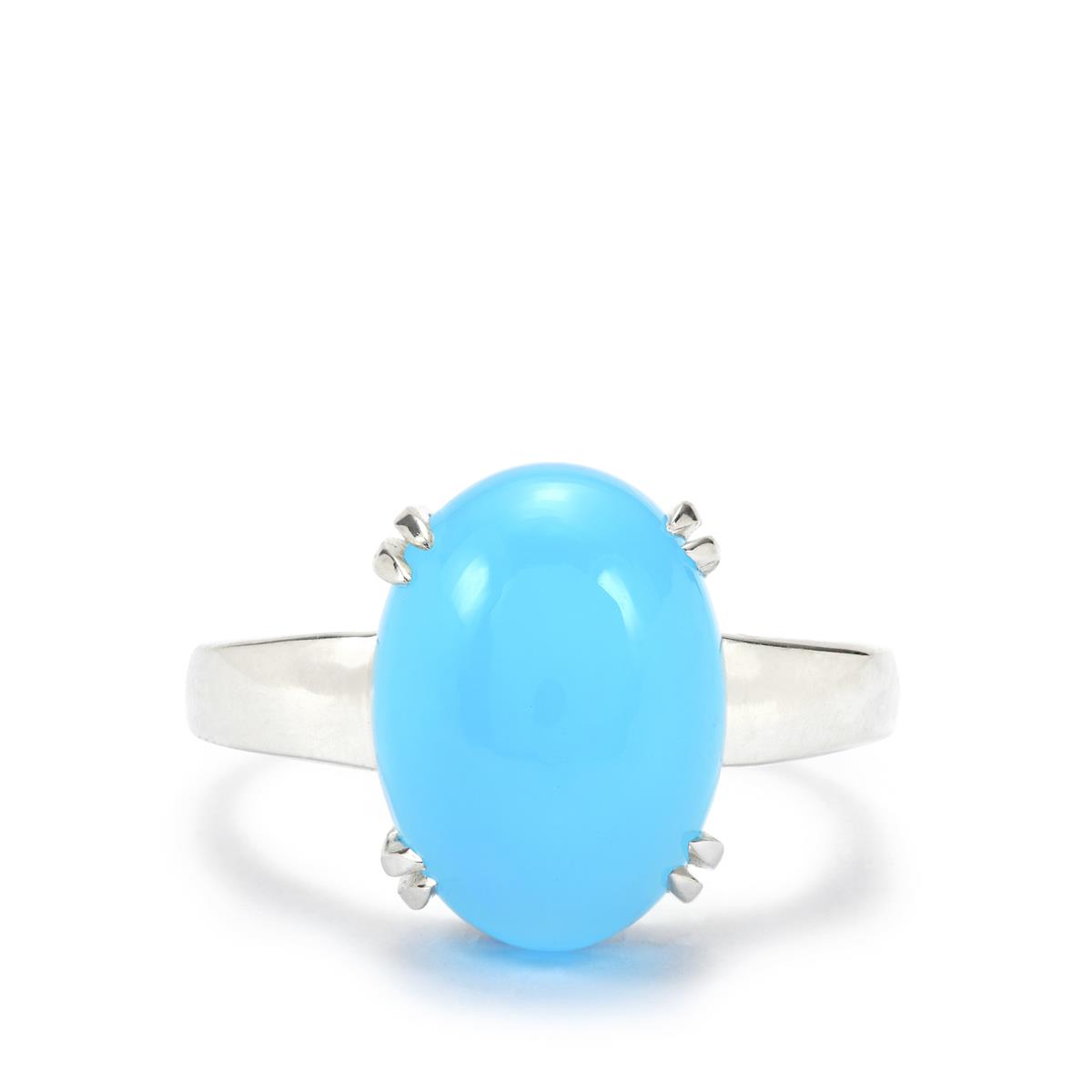 Paraiba Agate Ring in Sterling Silver 6.20cts | Gemporia