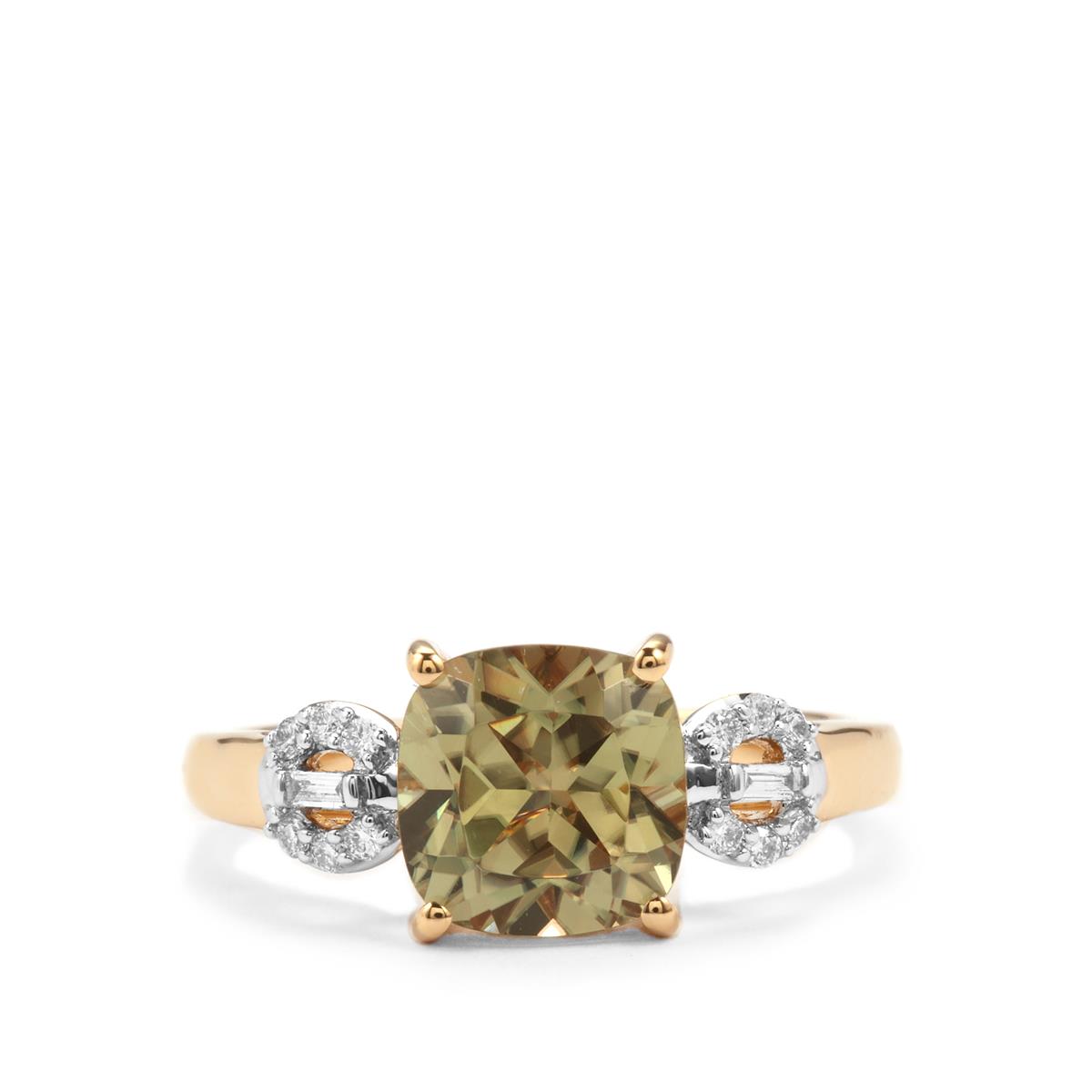 Csarite® Ring with Diamond in 18K Gold 2.67cts | Gemporia