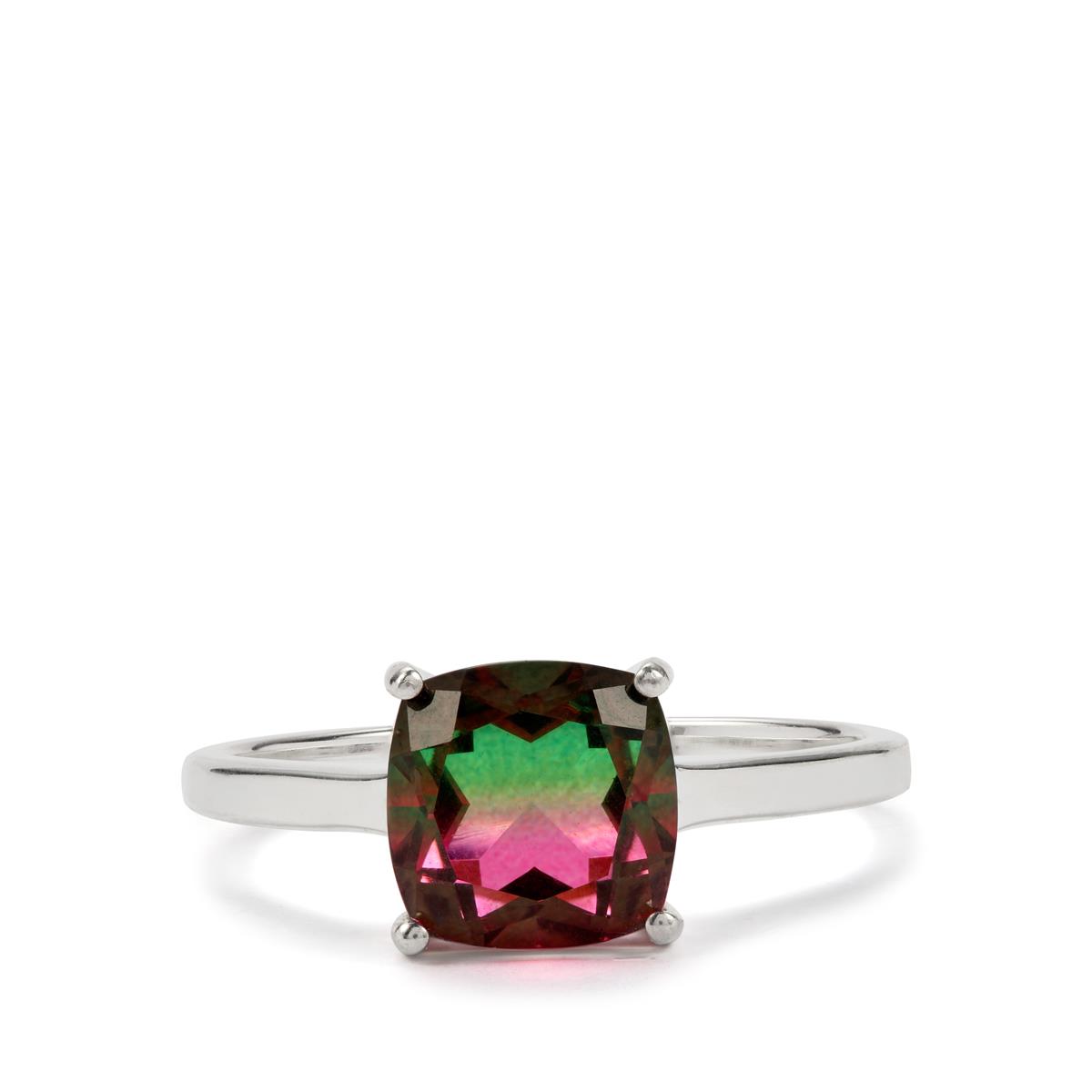 Watermelon Bi-Colour Quartz Ring in Sterling Silver 2.50cts | Gemporia