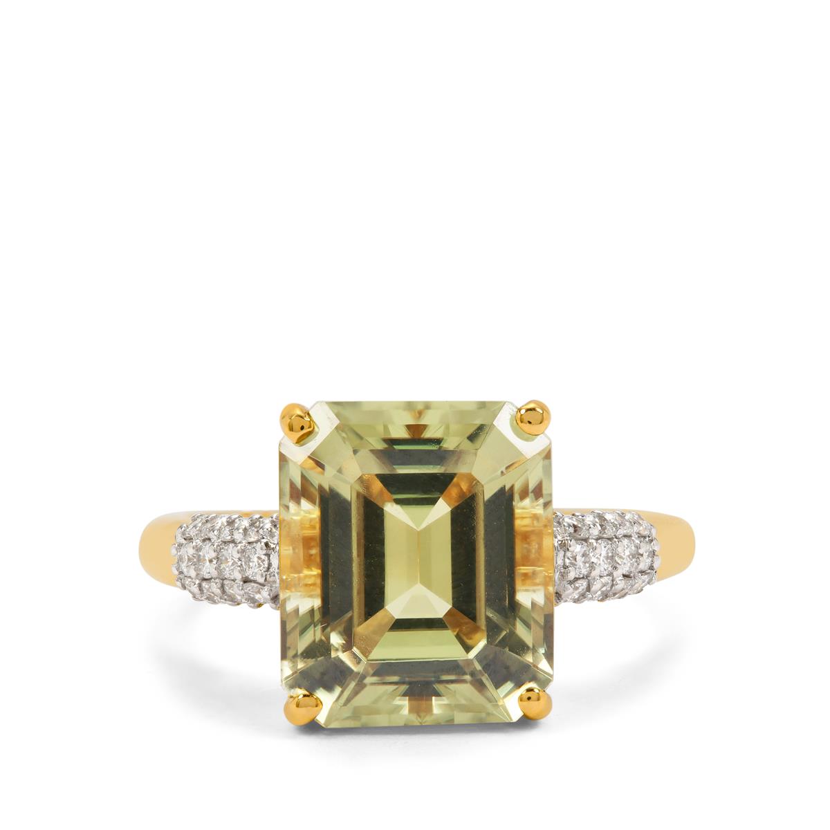 Csarite® Ring with Diamonds in 18K Gold 7.32cts | Gemporia