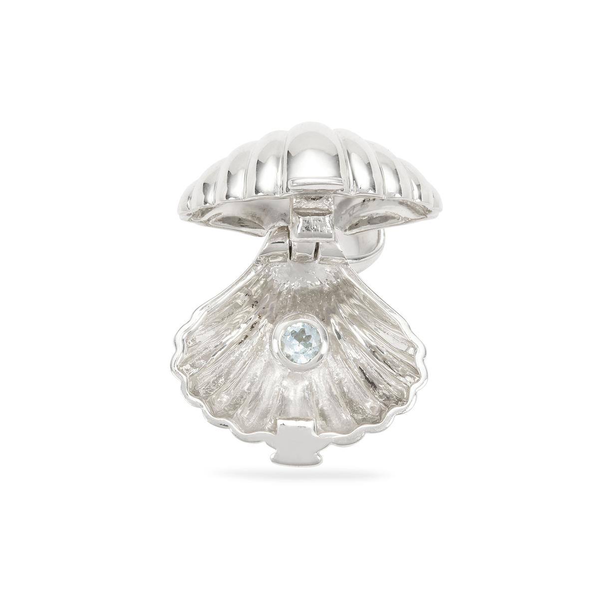 Sky Blue Topaz Locket in Sterling Silver 0.16cts | Gemporia