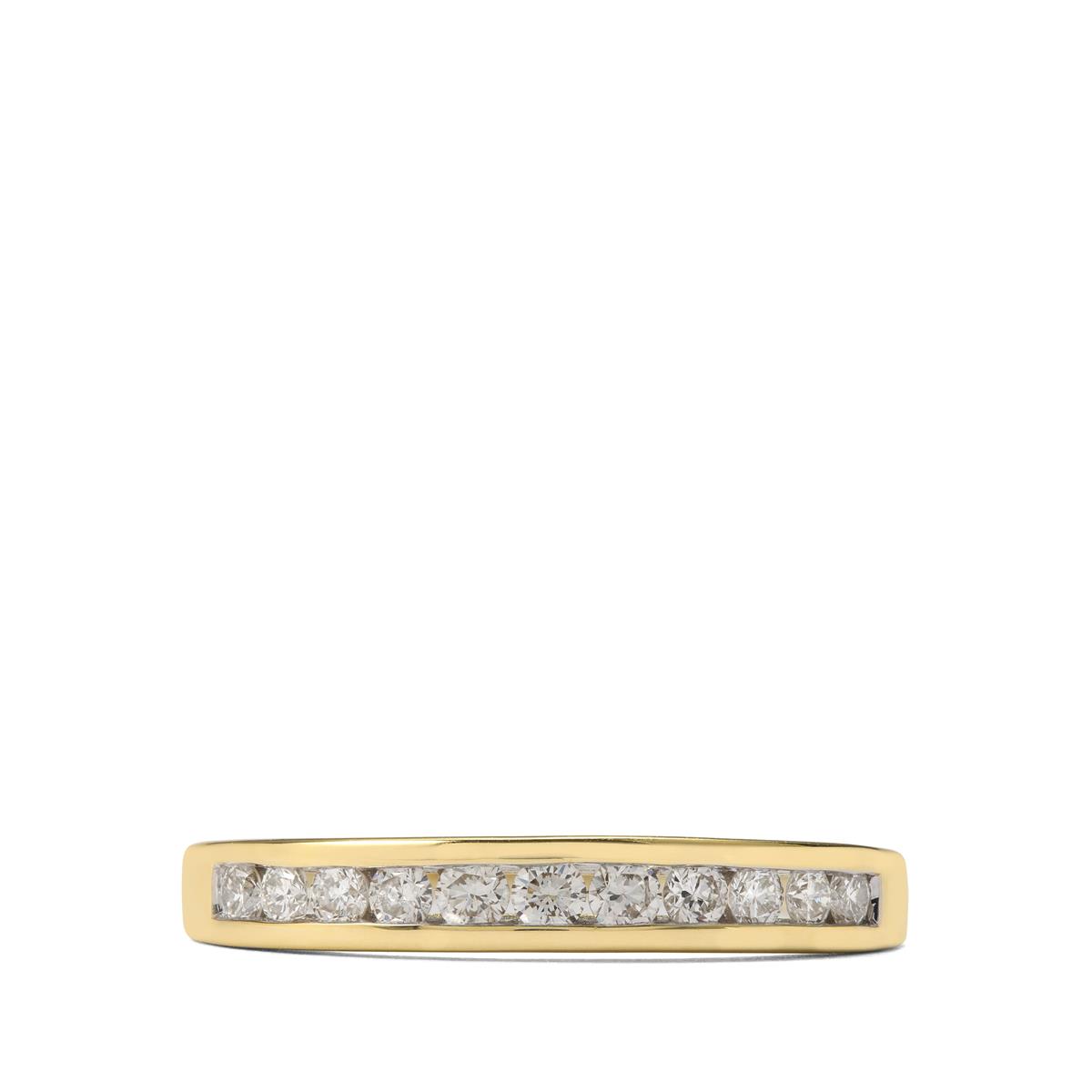 VVSI Namibian Diamond Ring in 9K Gold 0.34ct | Gemporia