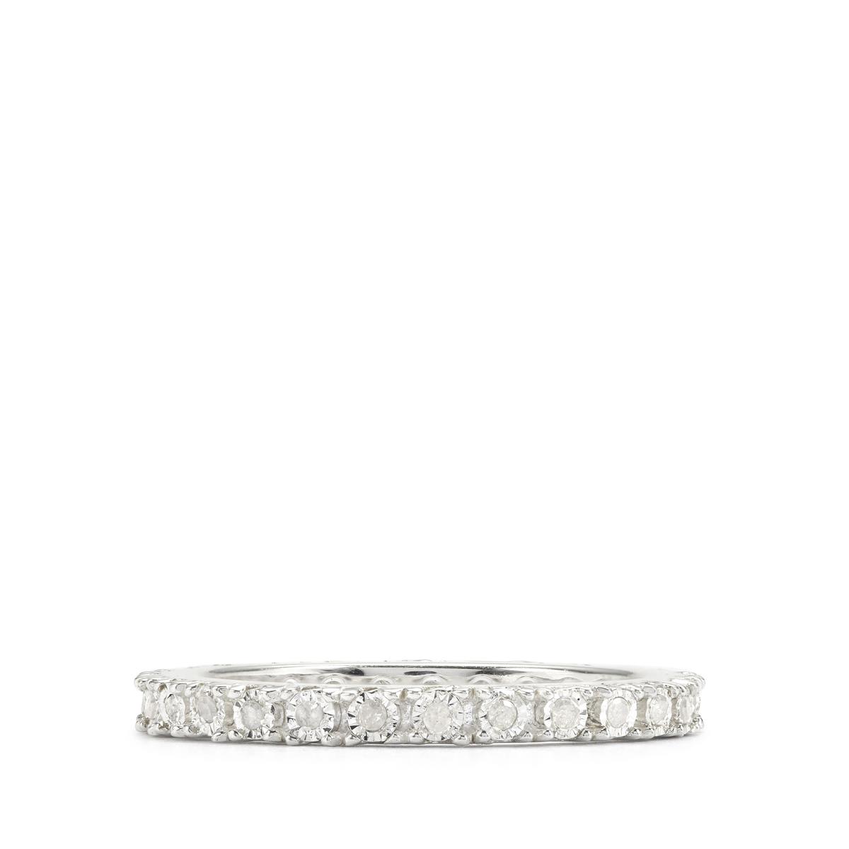 Diamond Ring in Sterling Silver 0.16ct | Gemporia