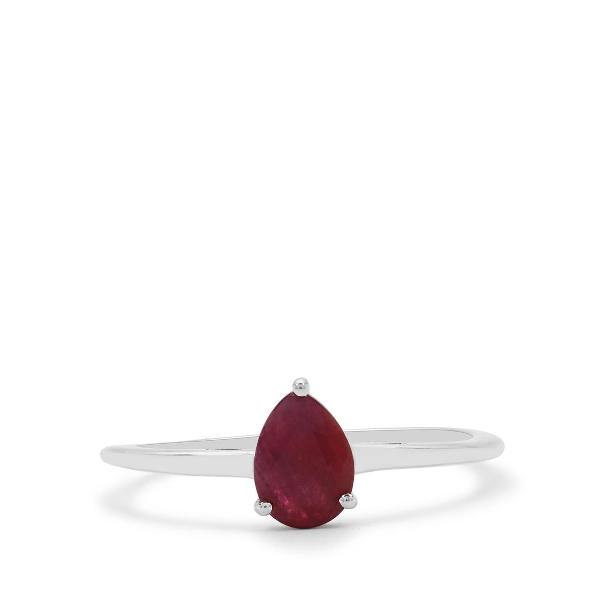 Ruby Ring in Sterling Silver 1cts | Gemporia