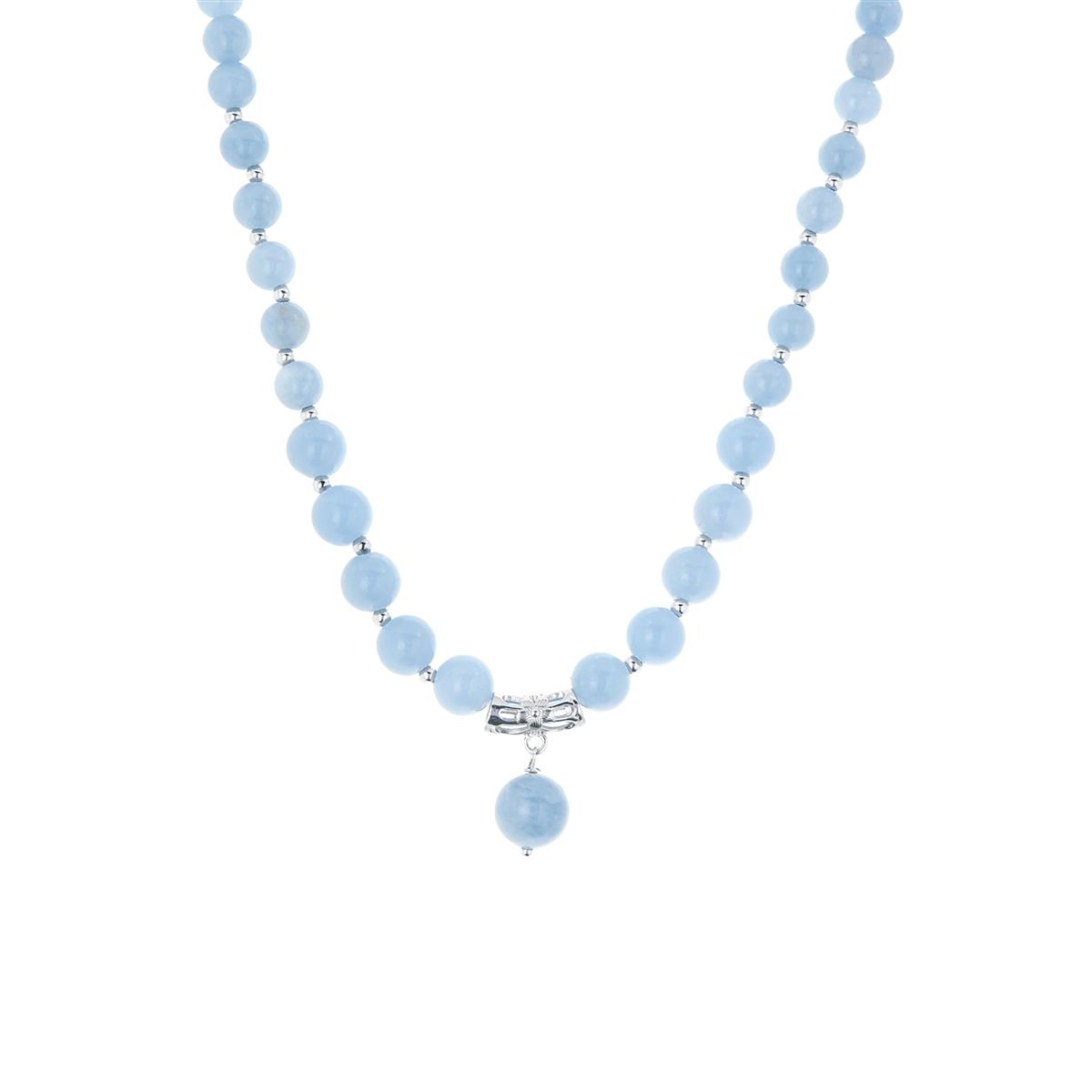 Angelite Necklace in Sterling Silver 93.50cts | Gemporia