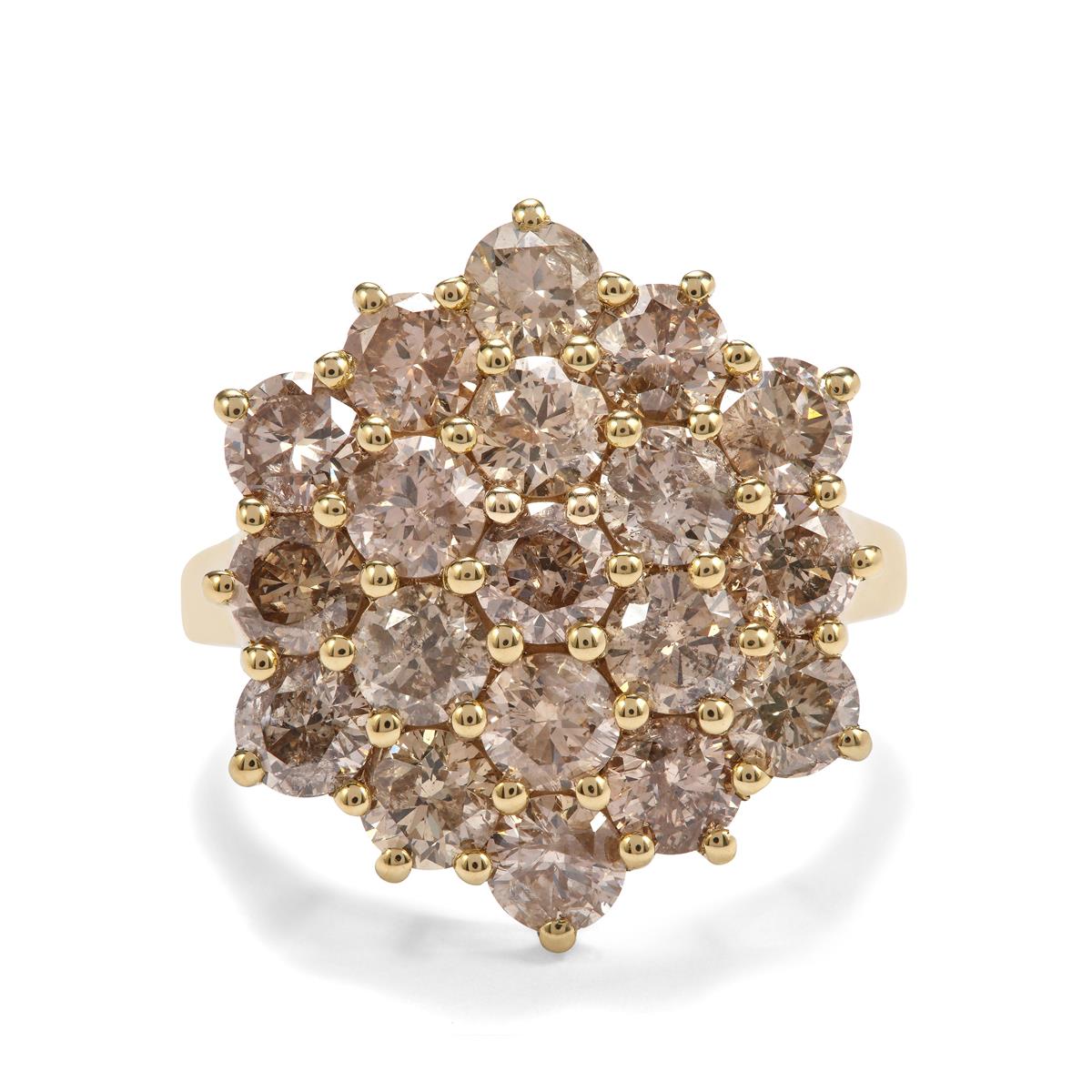 4.15ct Champagne Diamond 9K Gold Tomas Rae Ring | Gemporia