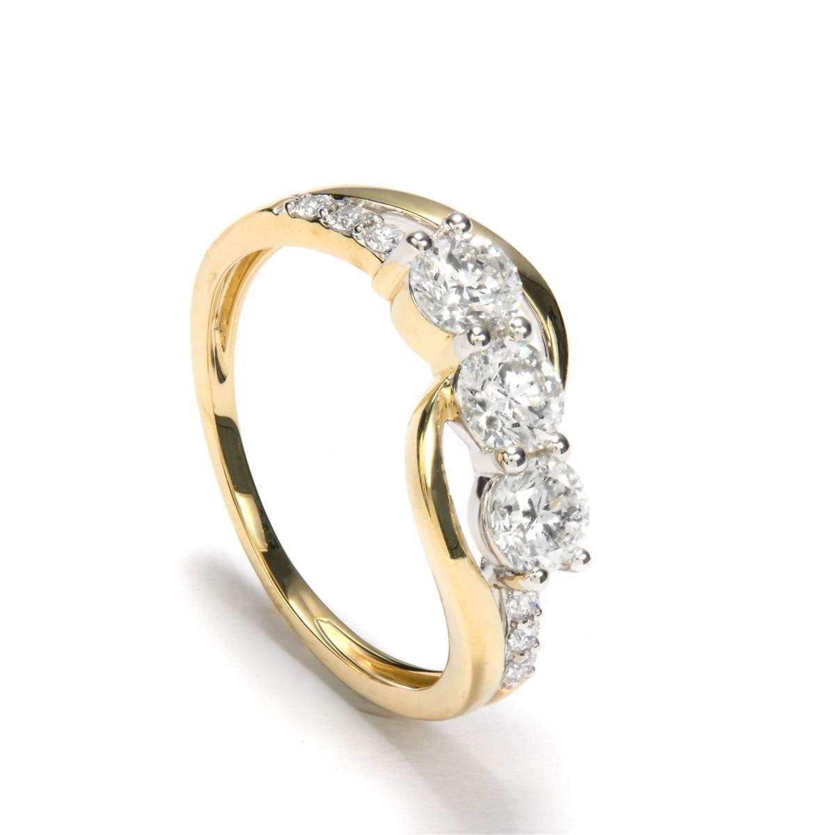 Canadian Diamond Ring in 9K Gold 1ct | Gemporia