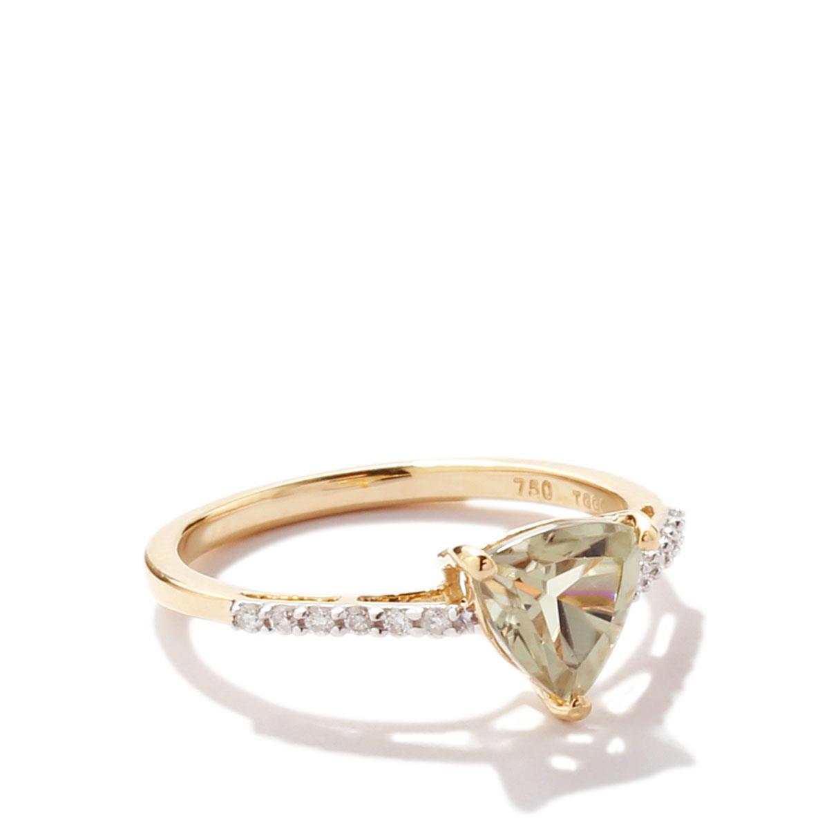 Csarite® Ring with Diamond in 18k Gold 1.53cts | Gemporia