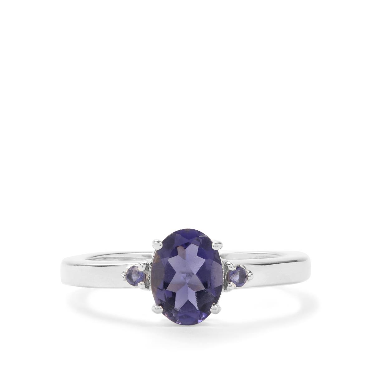 Bengal Iolite Ring in Sterling Silver 1ct | Gemporia