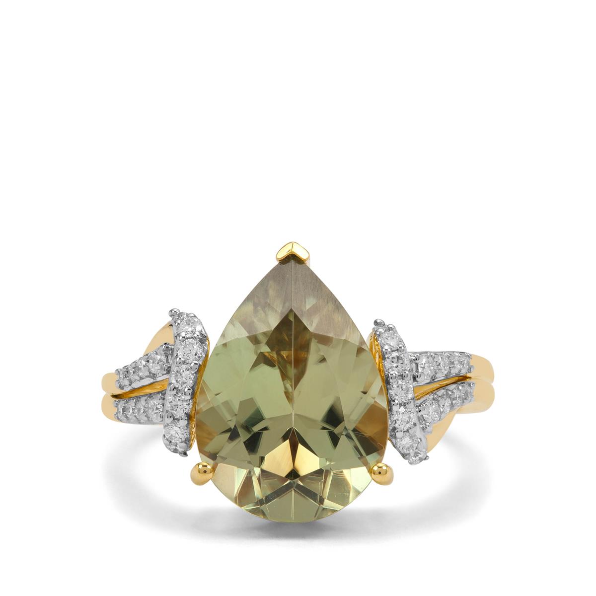 Csarite® Ring with Diamonds in 18K Gold 5.45cts | Gemporia