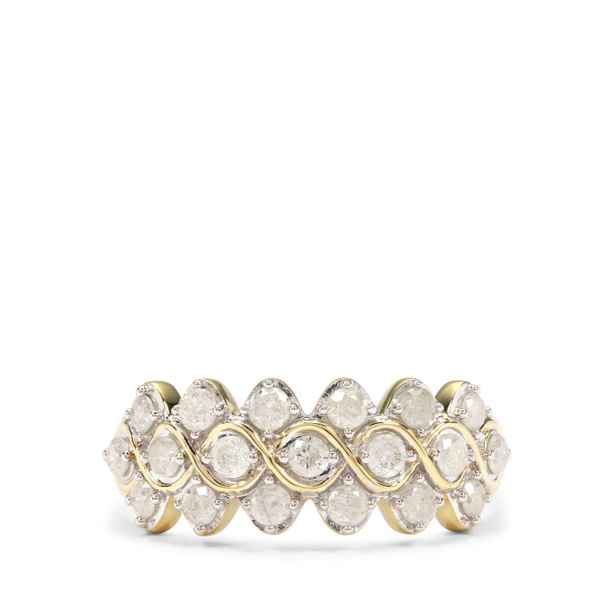 Diamond Ring in 9K Gold 0.76ct | Gemporia