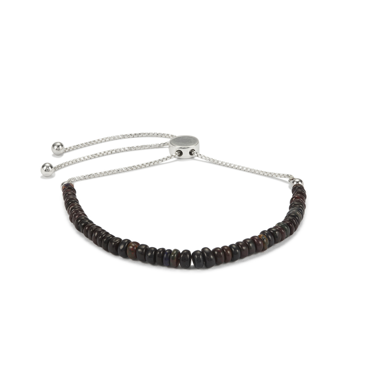 Midnight Ethiopian Opal Bracelet in Sterling Silver 8.57cts | Gemporia
