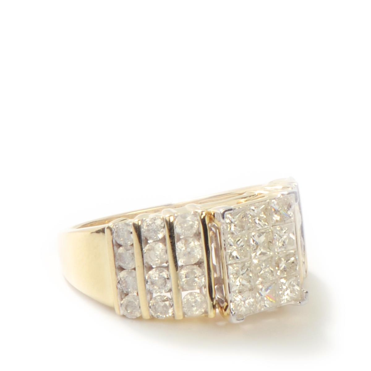 2ct Certified White Diamond 9K Gold Tomas Rae Ring | Gemporia