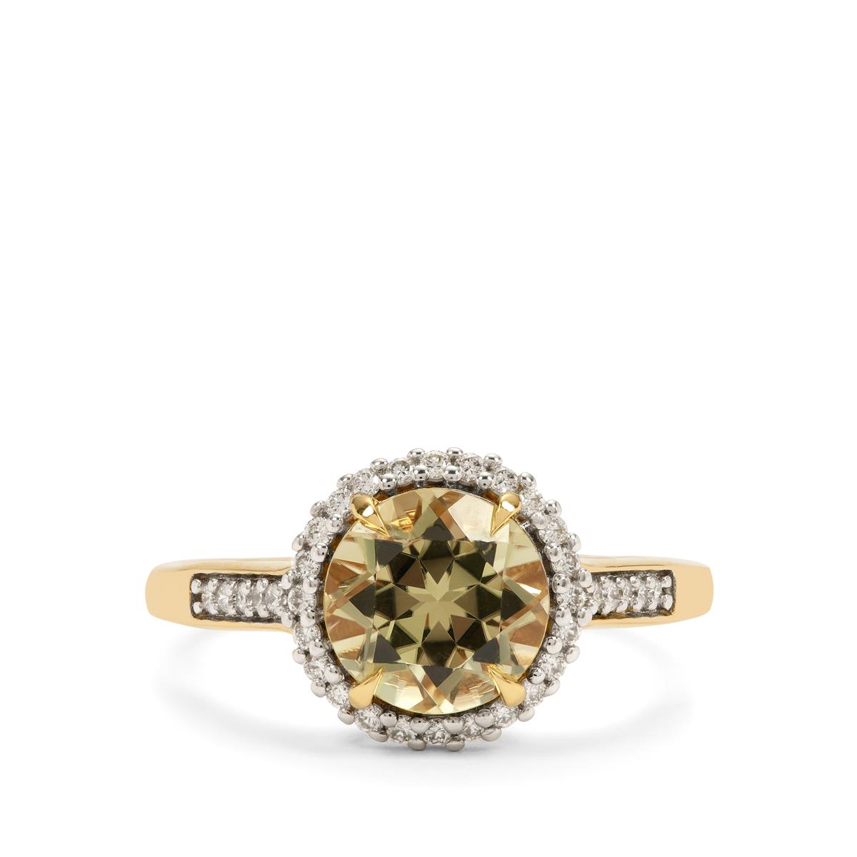Csarite® Ring with Diamond in 18K Gold 2.22cts | Gemporia