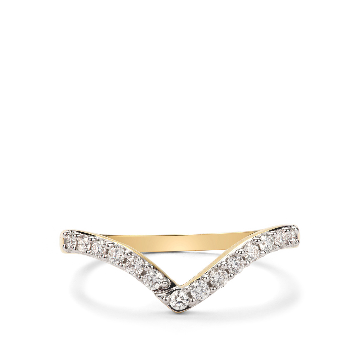 VSI Gahcho Kué Diamond Ring in 9K Gold 0.26ct | Gemporia