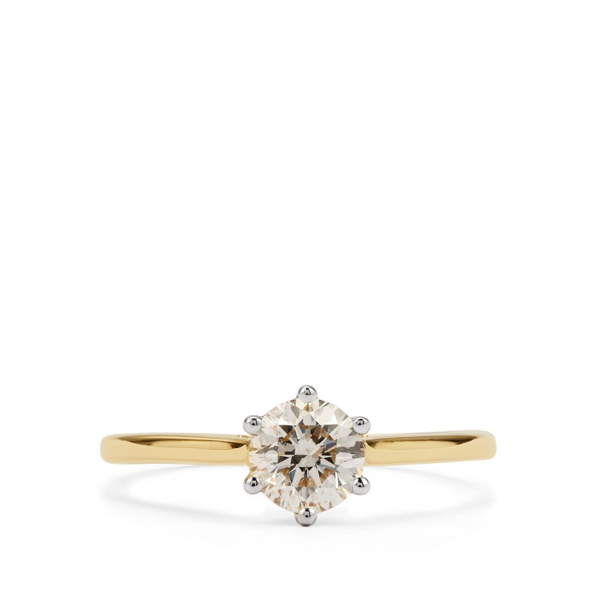 Argyle Diamond Ring in 9K Gold 0.70ct | Gemporia