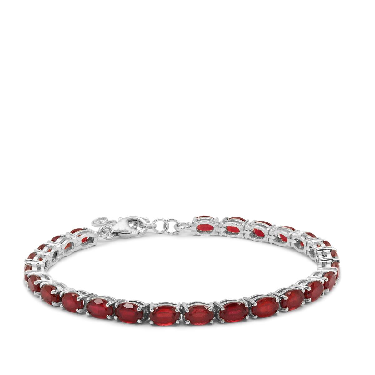 Malagasy Ruby Bracelet in Sterling Silver 17.83cts | Gemporia