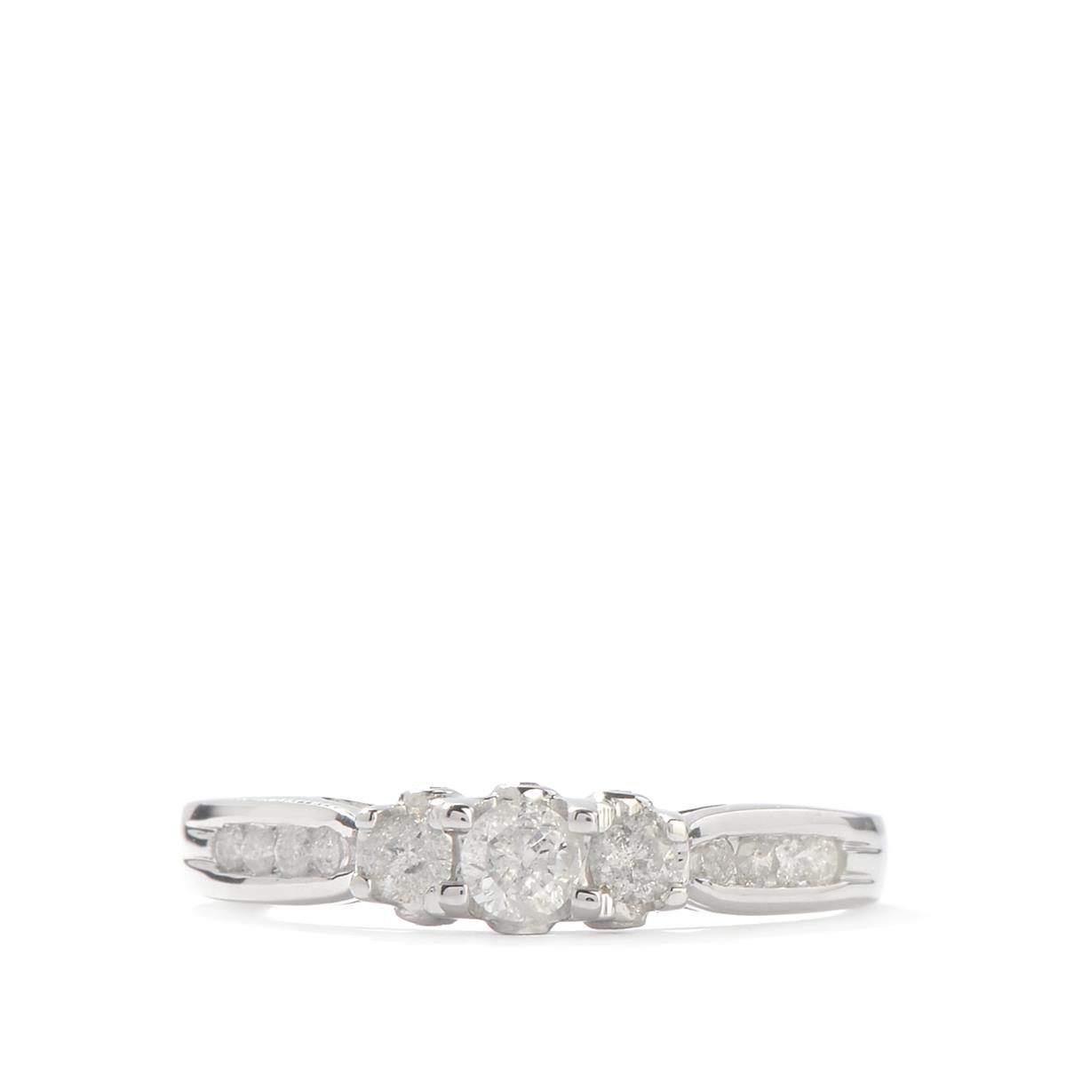 0.50ct Certified Diamond 9K White Gold Tomas Rae Ring | Gemporia