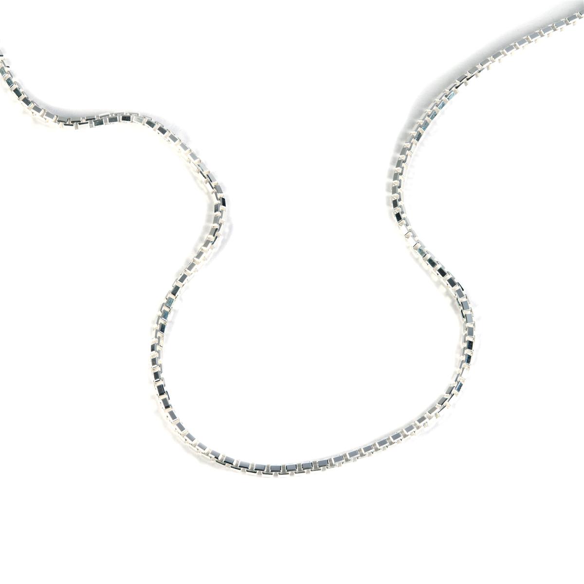20 Sterling Silver Tempo Bevelled Edge Box Chain 14.30g | Gemporia