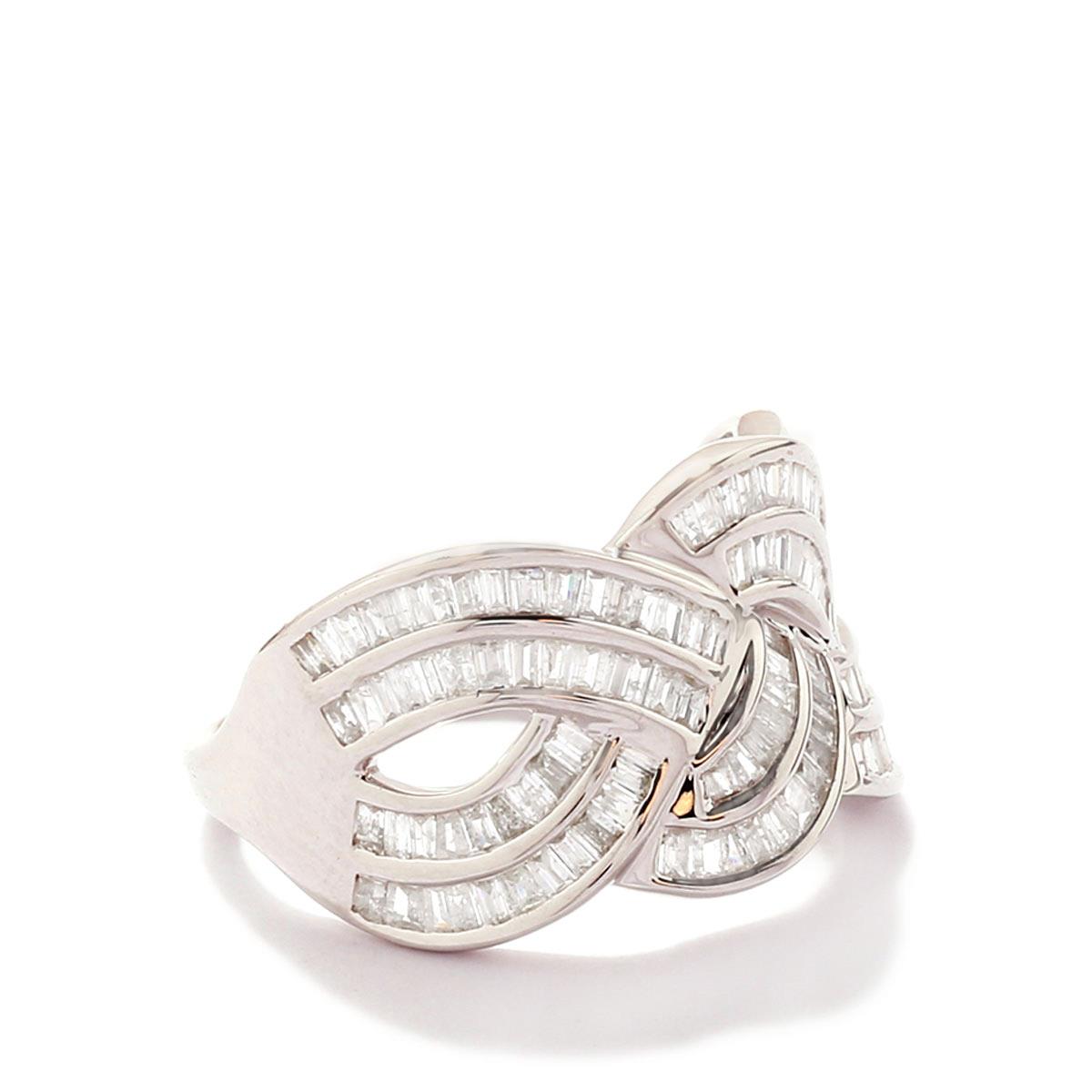 1ct Certified Diamond 9K White Gold Tomas Rae Ring | Gemporia