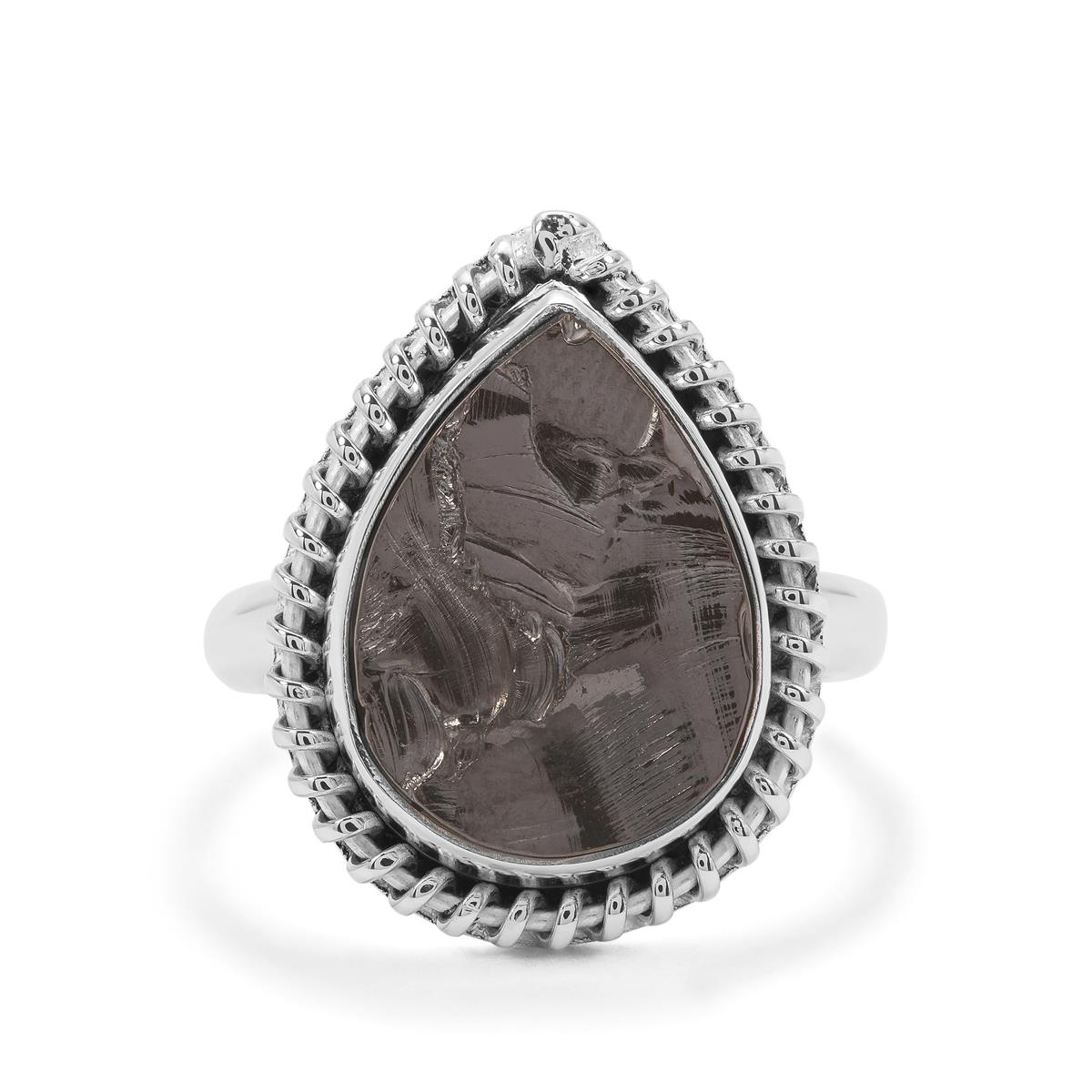 Shungite Ring in Sterling Silver 6cts | Gemporia