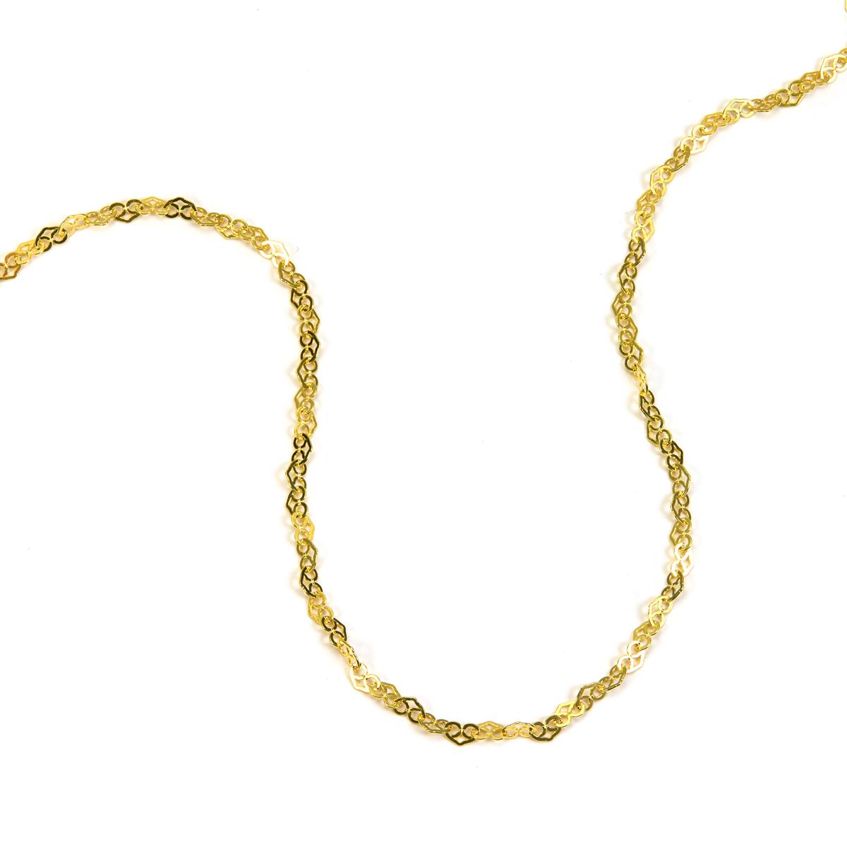 18 Gold Plated Sterling Silver Altro Heart Link Necklace 3.90g | Gemporia