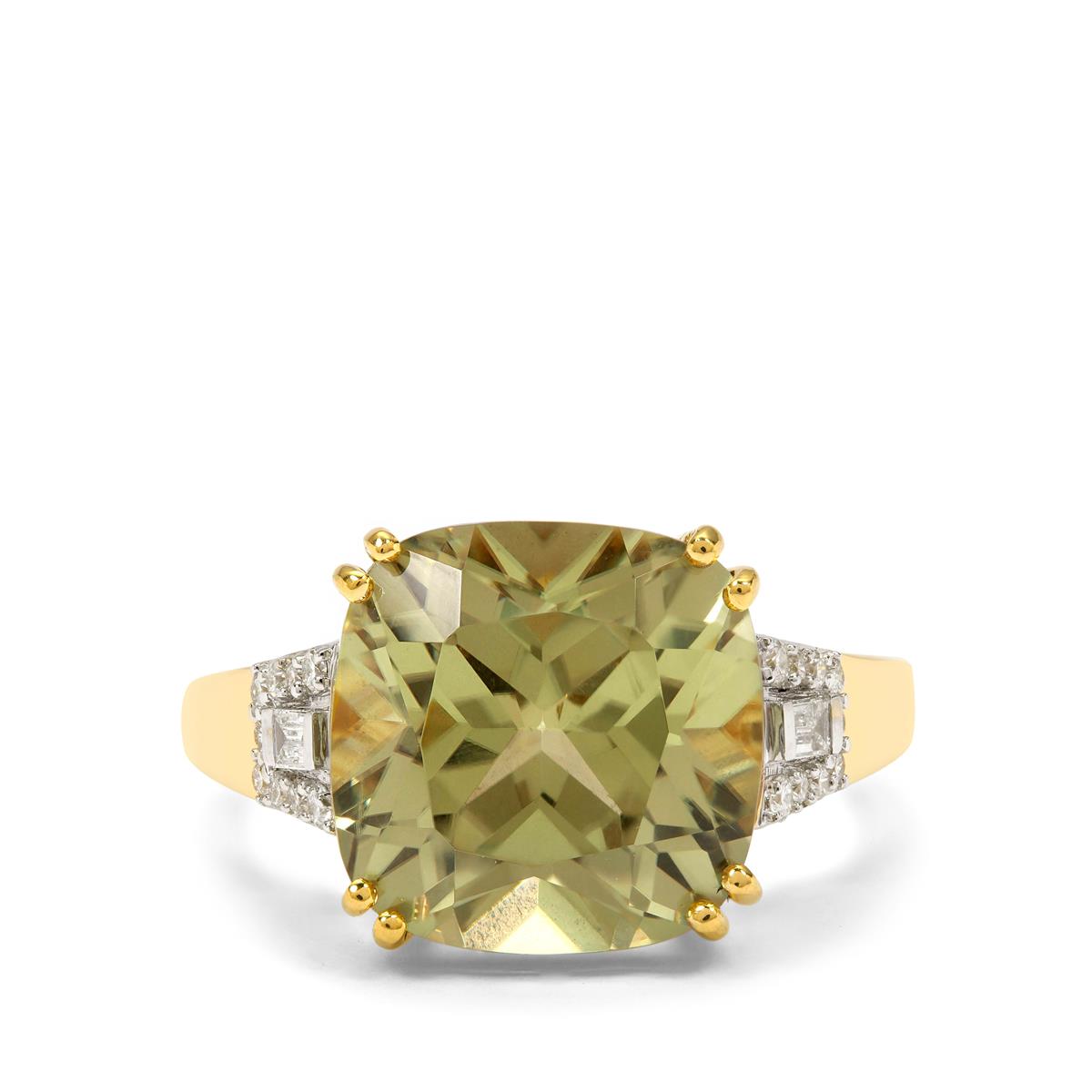 Csarite® Ring with Diamond in 18K Gold 8.97cts | Gemporia