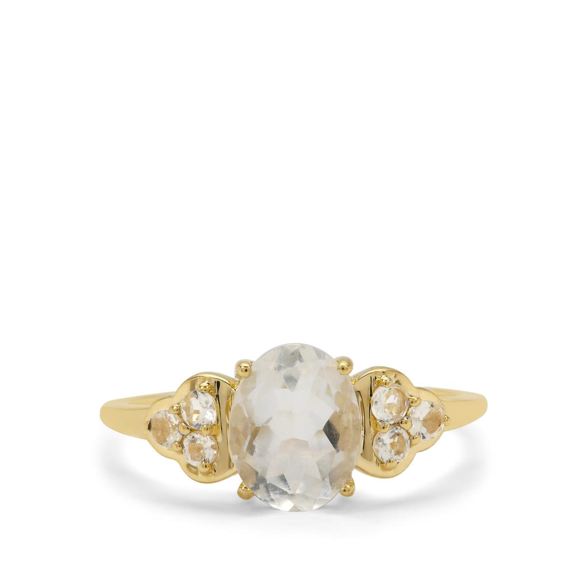 Hyalite Ring with Serenite in 9K Gold 1.55cts | Gemporia