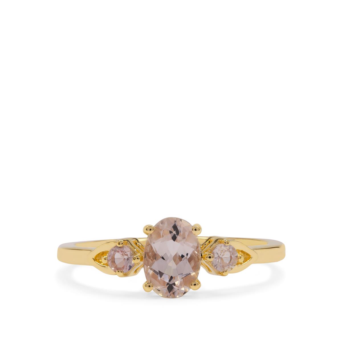 Rose Danburite Ring in 9K Gold 0.90ct | Gemporia