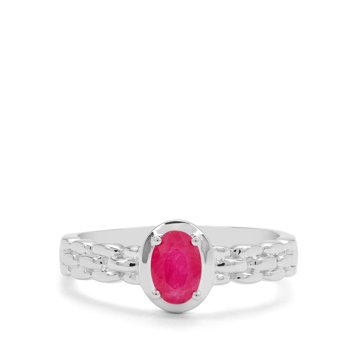 Kenyan Ruby Ring in Sterling Silver 0.70ct | Gemporia