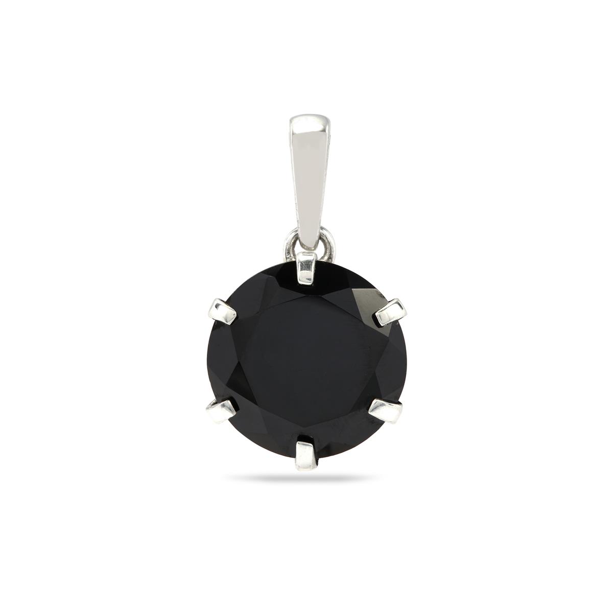 Black Spinel Pendant in Sterling Silver 10cts | Gemporia