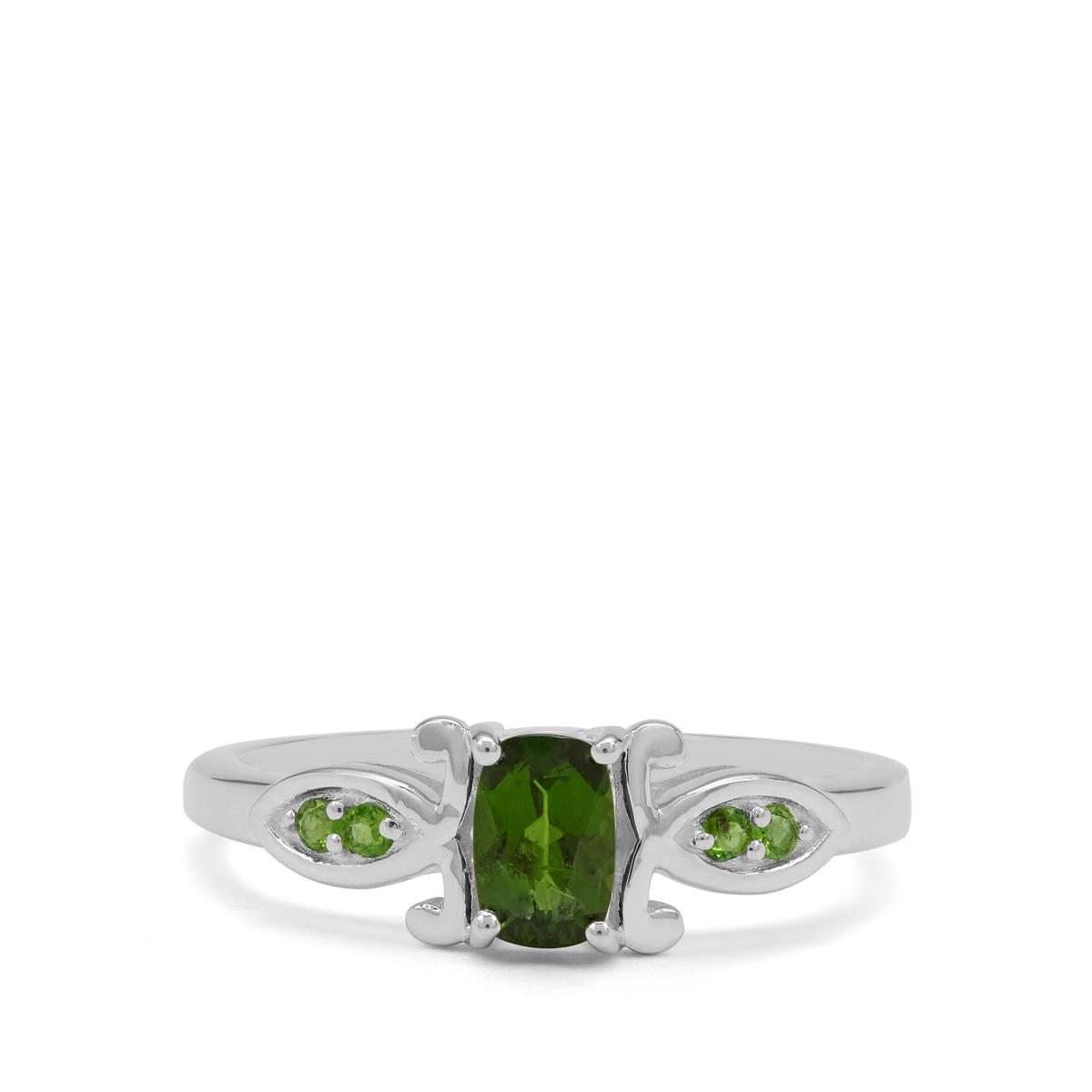 Chrome Diopside Ring in Sterling Silver 0.60ct | Gemporia