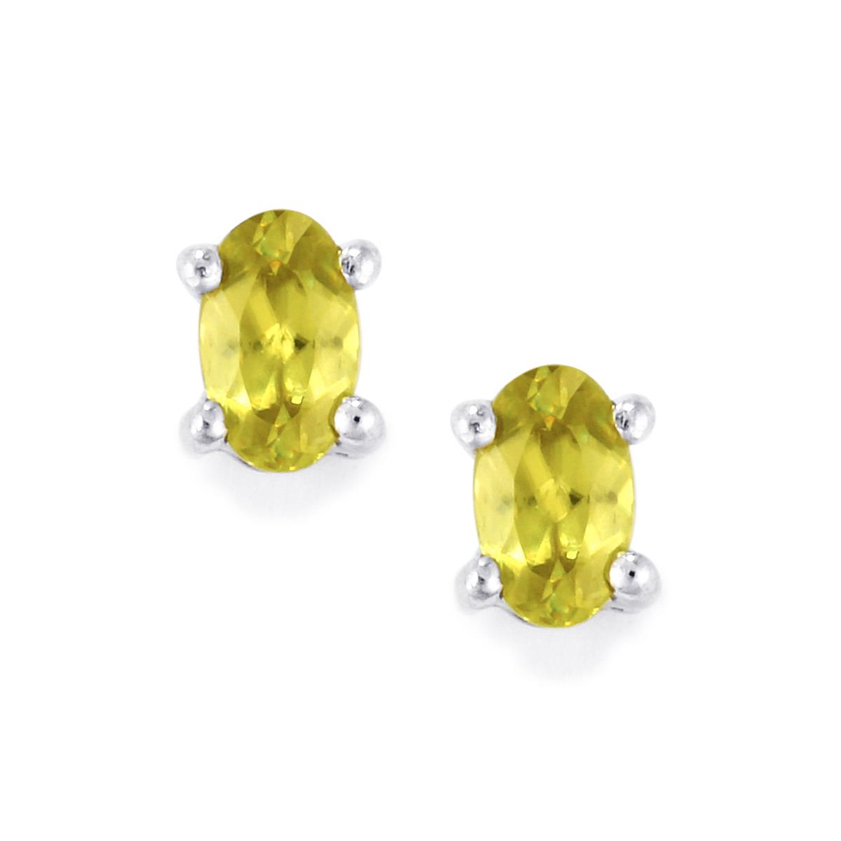 Ambilobe Sphene Earrings in Sterling Silver 0.50cts | Gemporia