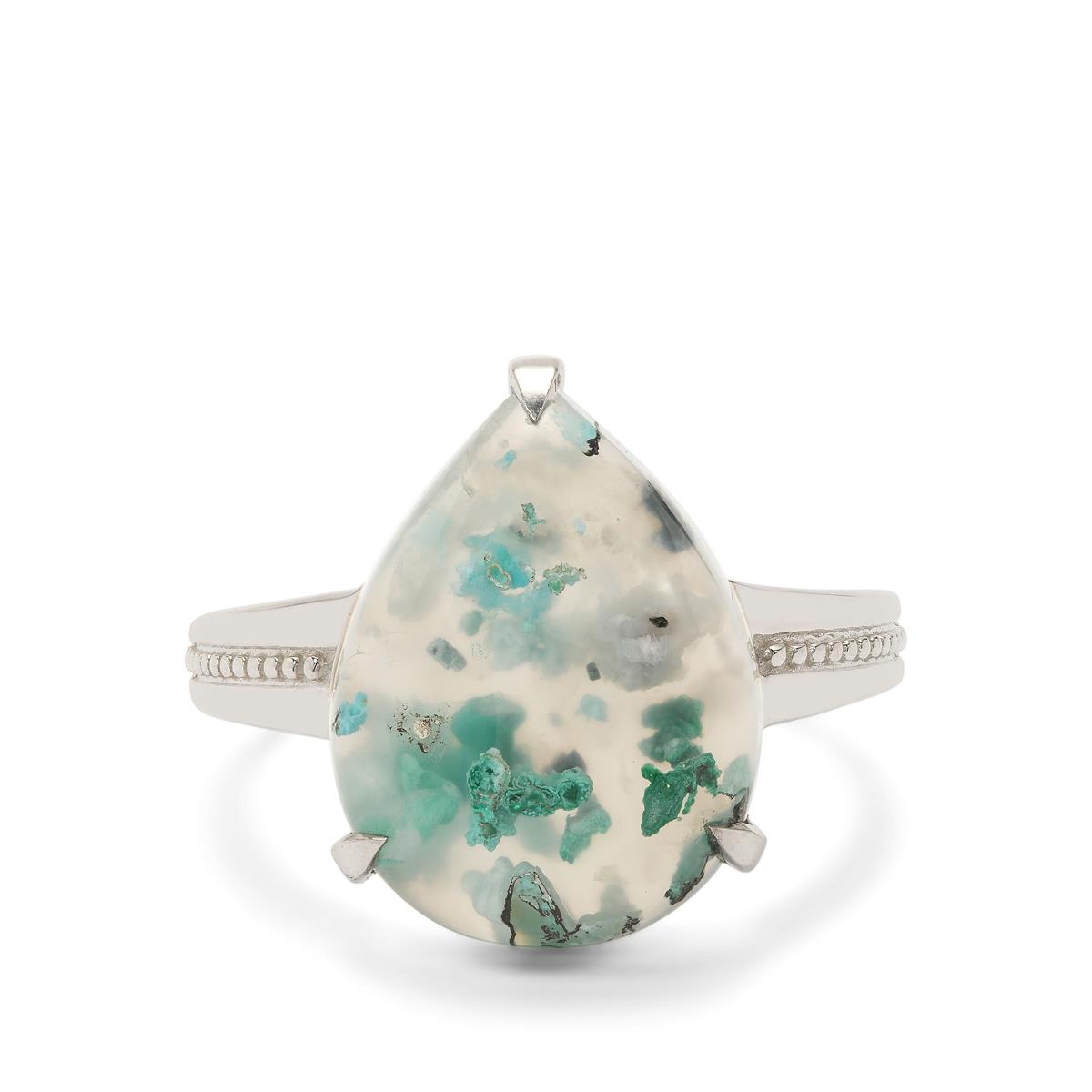 Blue Aquadite Ring in Sterling Silver 7.50cts | Gemporia