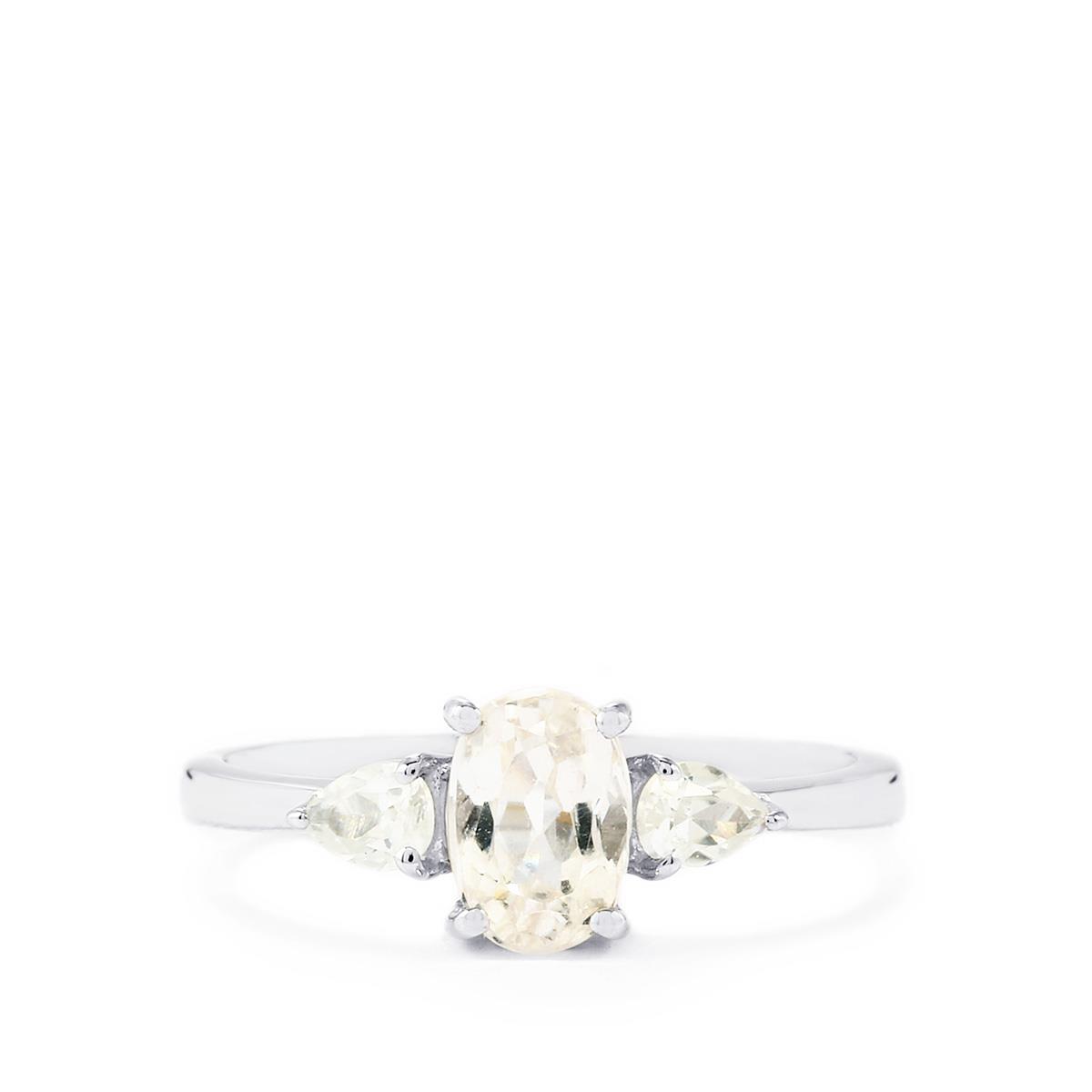 Ice Kunzite Ring with White in Sterling Silver 1.62cts | Gemporia