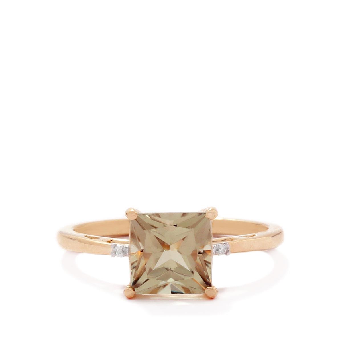 Csarite® & Diamond 14k Gold Tomas Rae Ring ATGW 1.98cts | Gemporia
