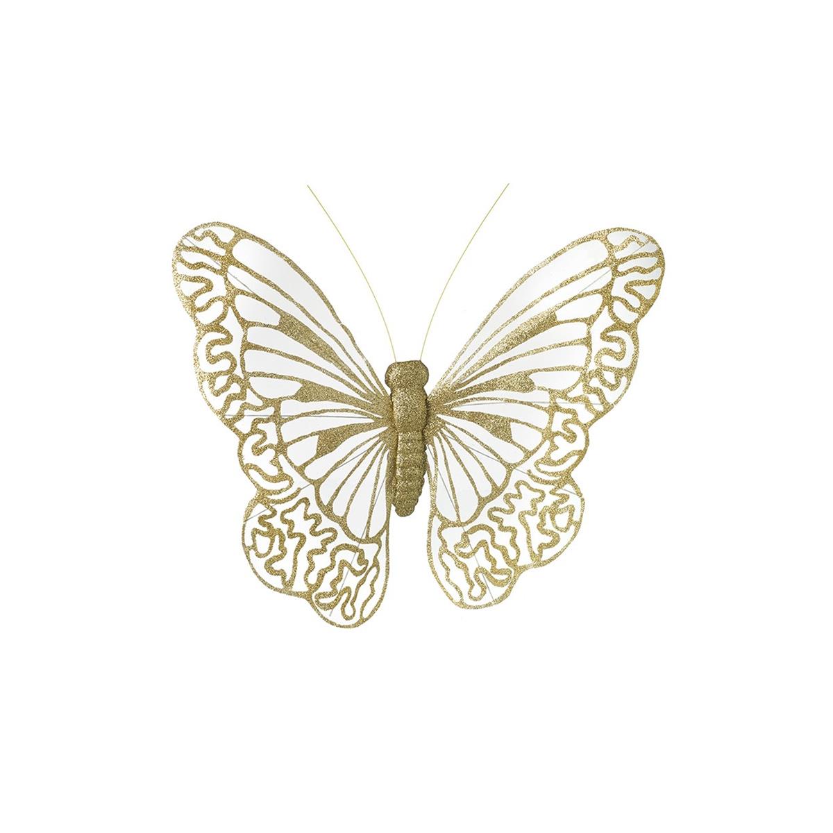 Large Gold Butterfly Decoration | Gemporia
